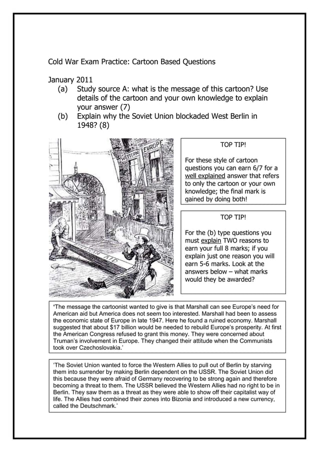 Psh 2012 origins cold war revision pack | DOCX