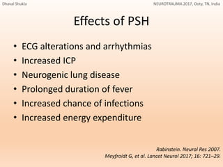 Paroxysmal Sympathetic Hyperactivity in Traumatic Brain Injury [PSH in ...