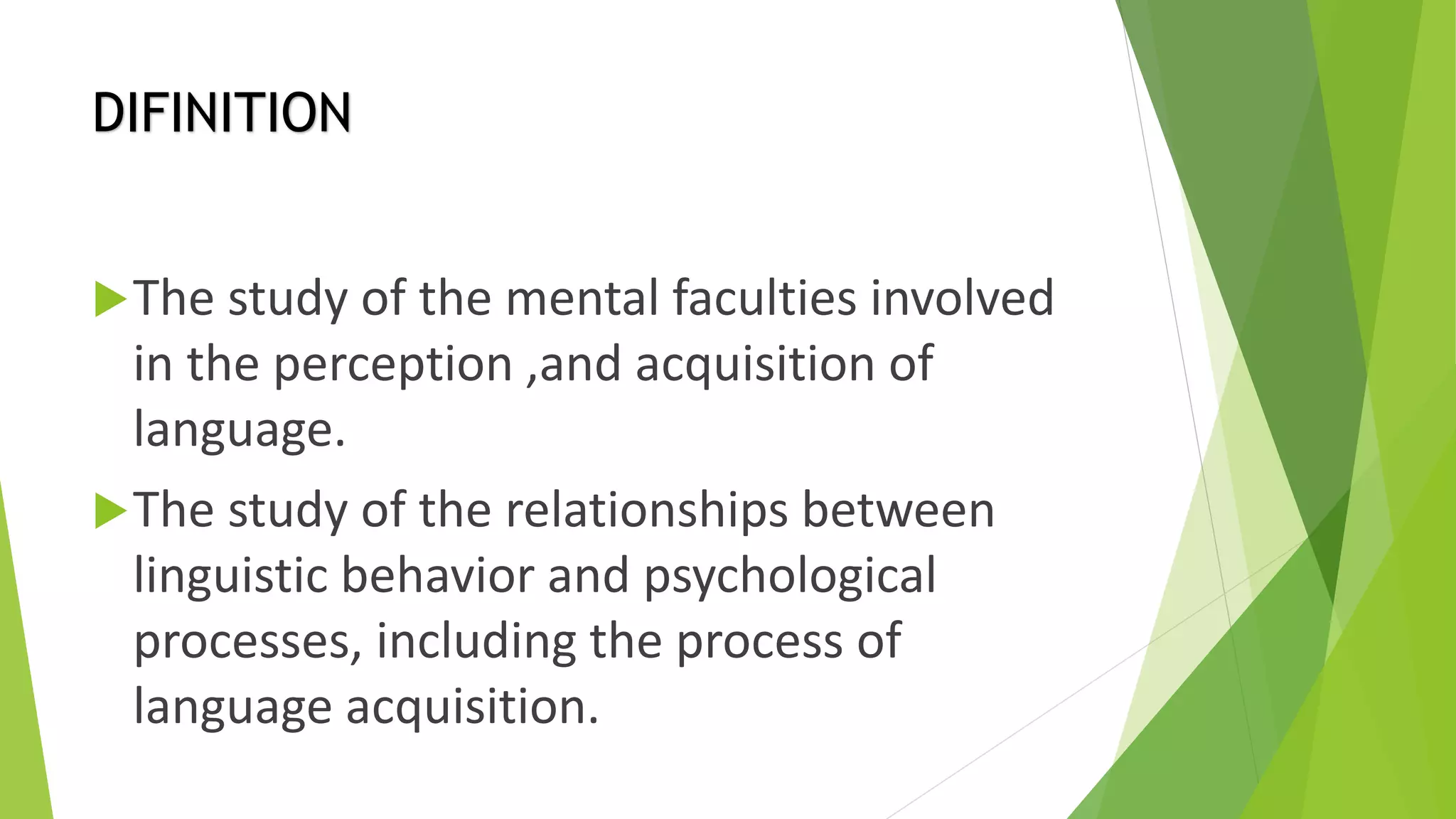 PSYCHOLINGUISTICS | PPTX