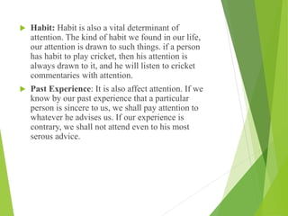 Attention, factors of Attention | PPT