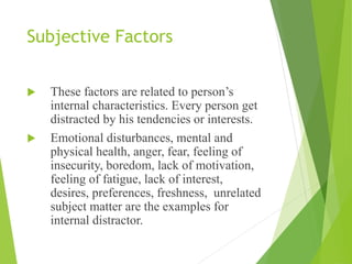 Attention, factors of Attention | PPT