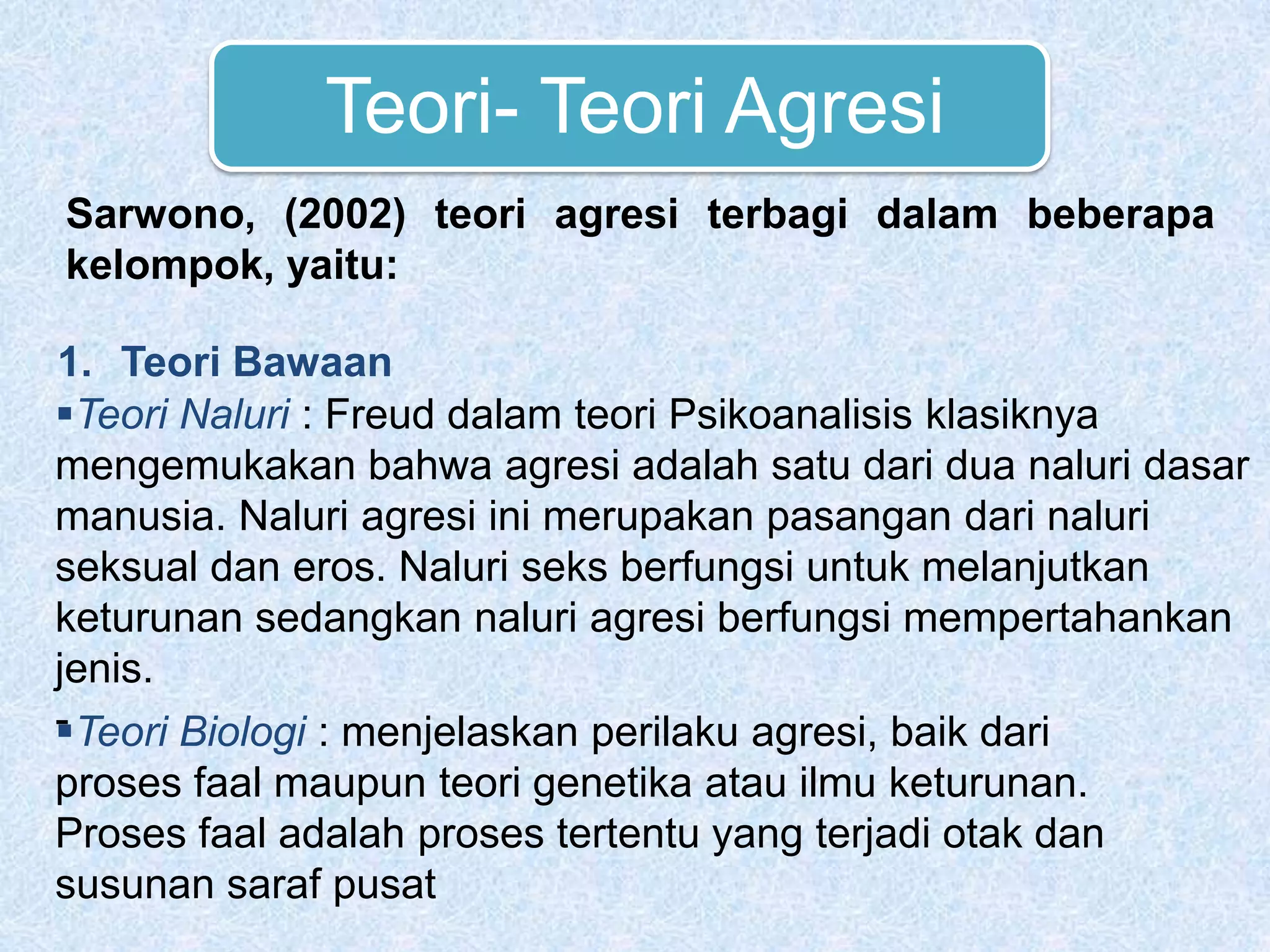 PPT Psikologi Sosial Agresi (Mercubuana 2012) | PPTX