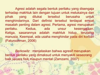 PPT Psikologi Sosial Agresi (Mercubuana 2012) | PPTX