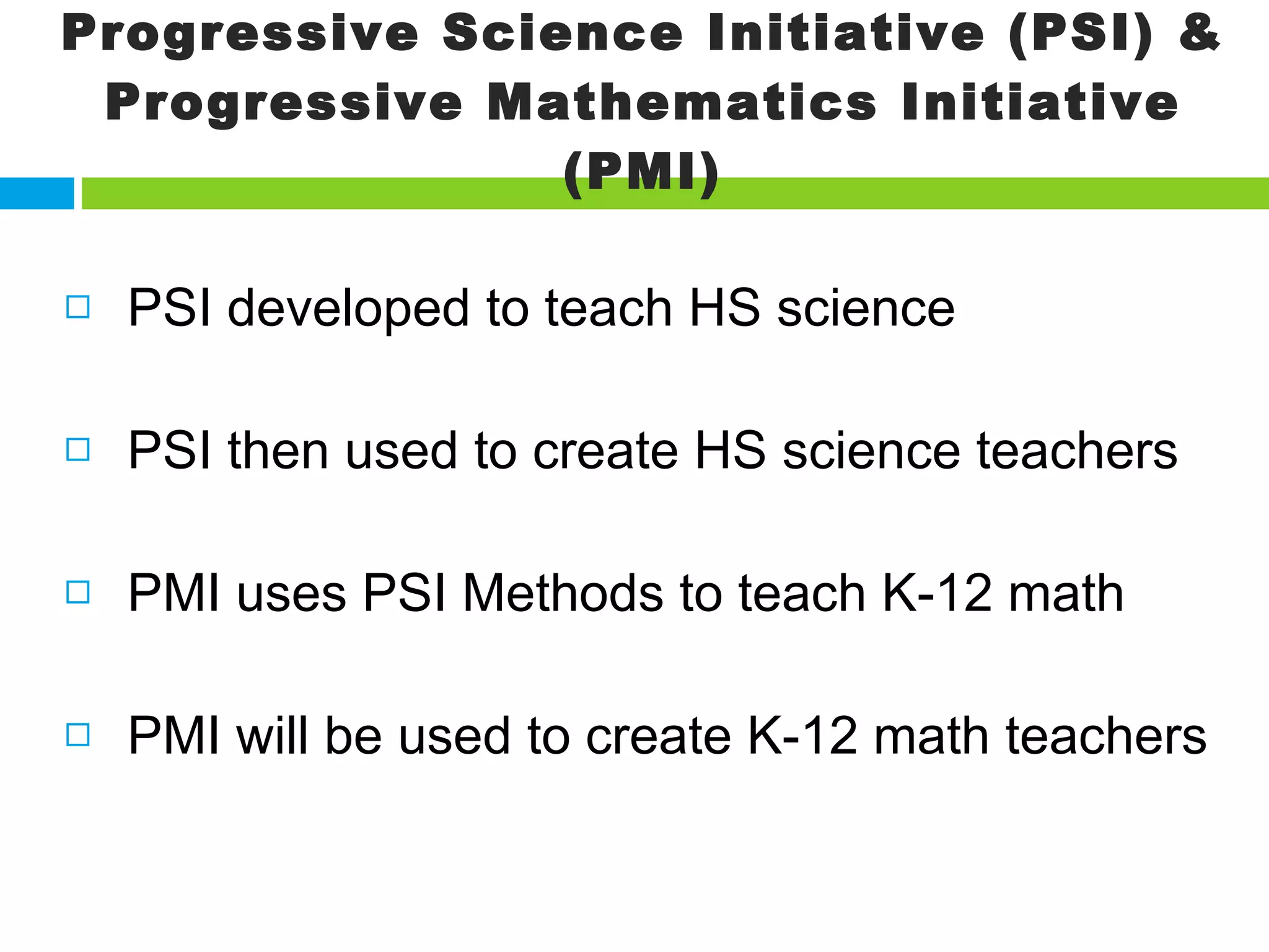 Psi pmi presentation 110726 | PPT