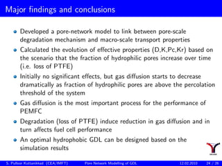 Pore-network simulation of GDL in PEM Fuel cells | PDF