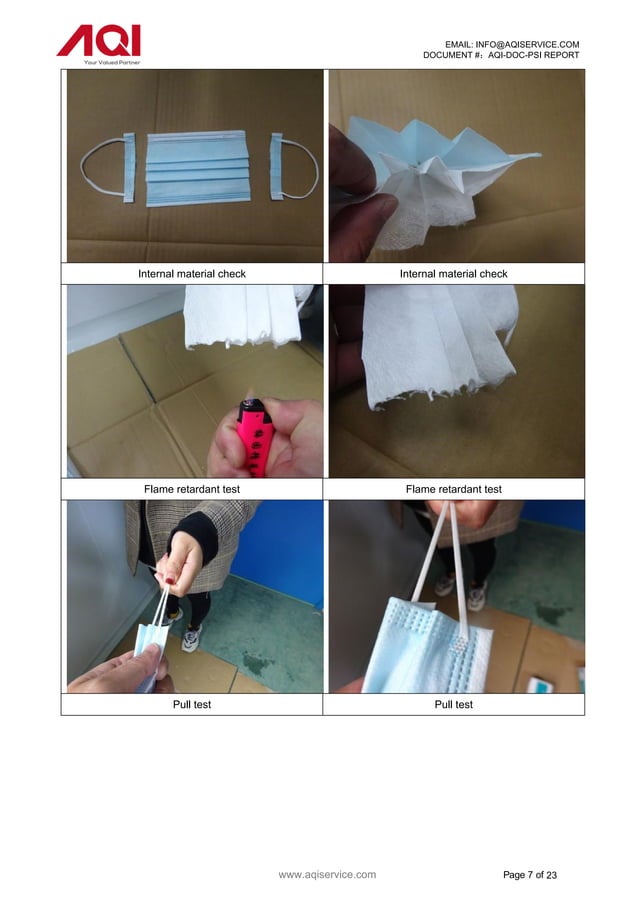 Face Mask Pre-shipment Inspection in China | PDF