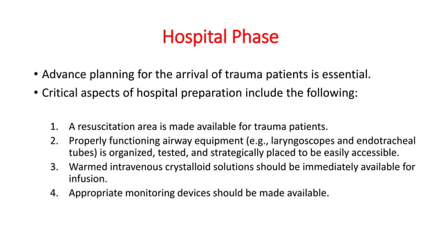 PRIMARY SURVEY AND INITIAL ASSESSMENT OF TRAUMA | PPTX | First Aid ...
