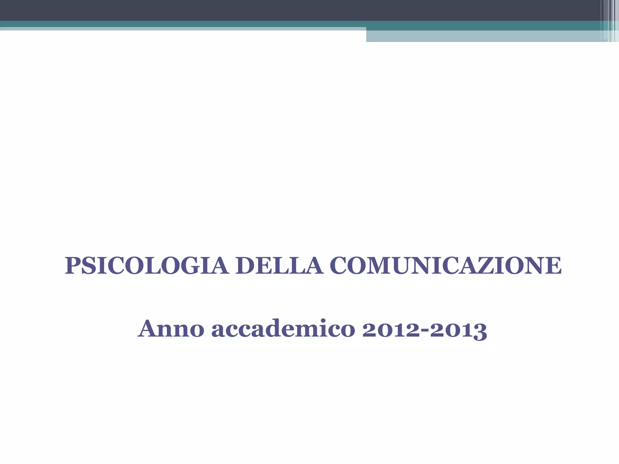 Psic comunicazione -1 | PPT