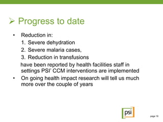 PSI’s experience in Community Case Management programs | PPT