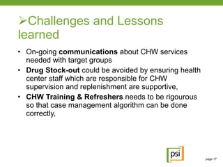 PSI’s experience in Community Case Management programs | PPT