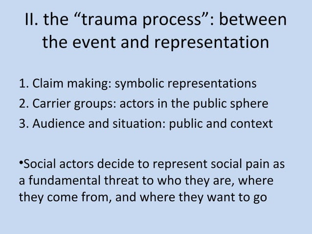 Cultural Trauma and Collective Identity | PPT