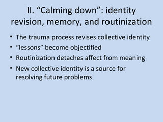 Cultural Trauma and Collective Identity | PPT