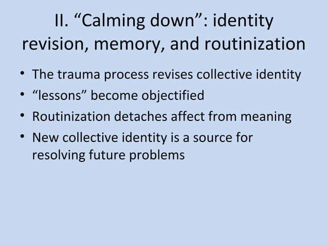 Cultural Trauma and Collective Identity | PPT