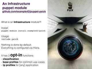 Puppet Systems Infrastructure Construction Kit | PPT
