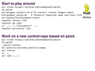 Puppet Systems Infrastructure Construction Kit | PPT