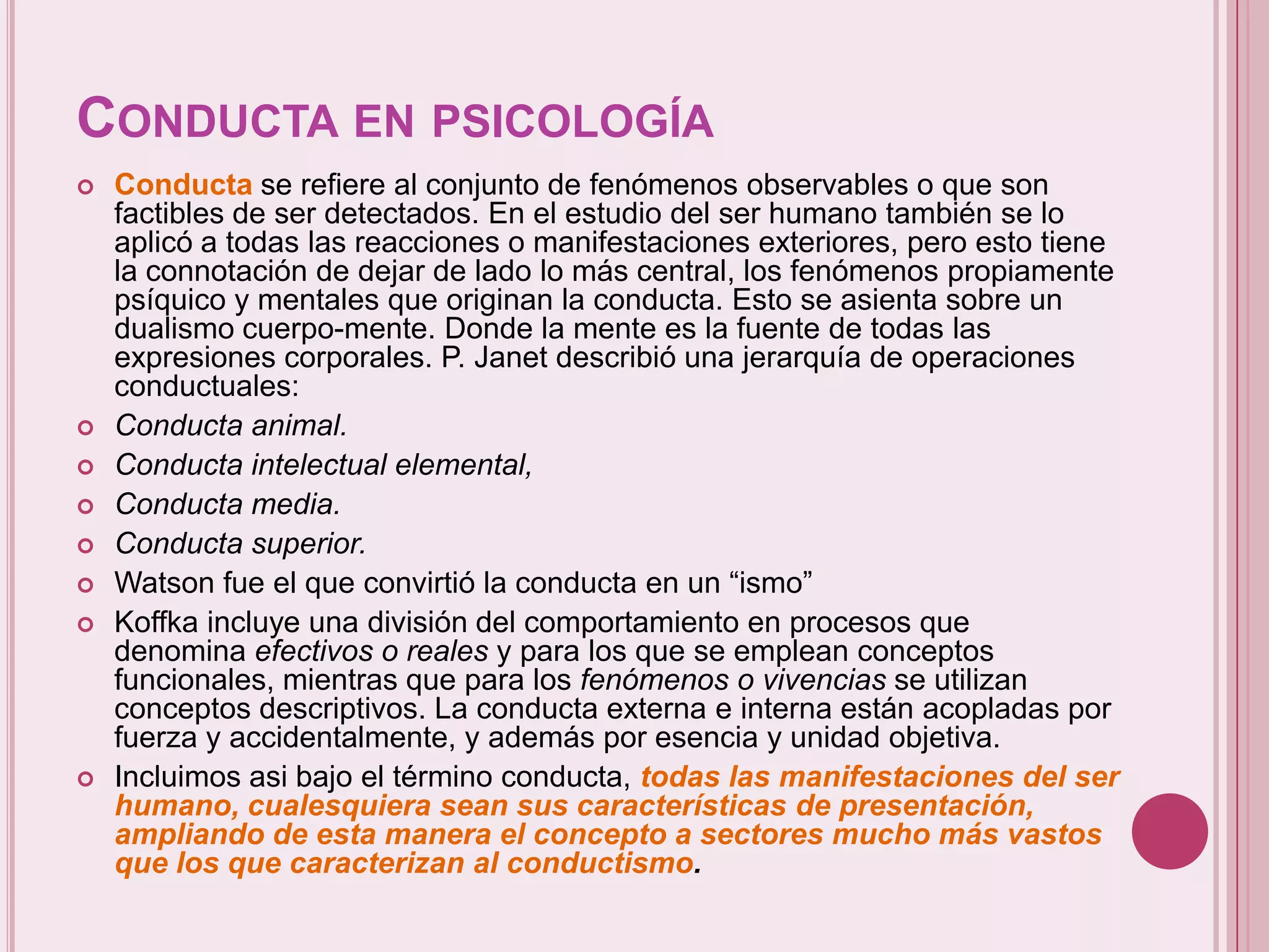 Psicologia de la conducta | PPTX