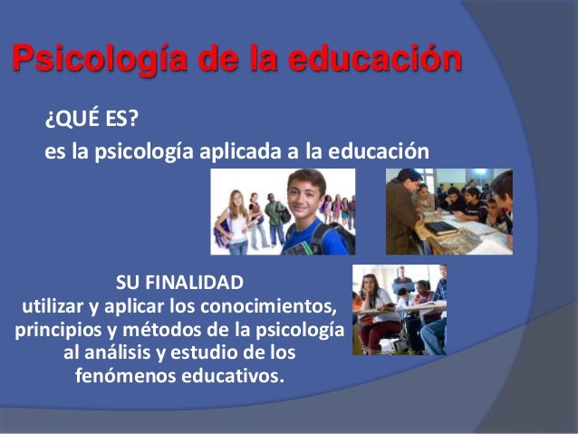 Psicología de la educación