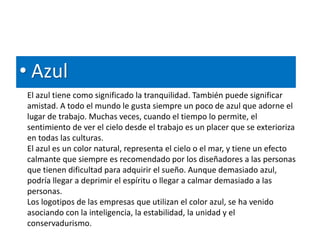 Psicología del color | PPTX