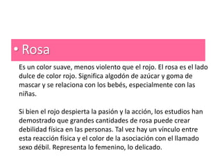 Psicología del color | PPTX