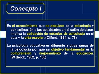 PSICOLOGÍA EDUCATIVA EN LA UNIVERSIDAD ACTUAL | PPT