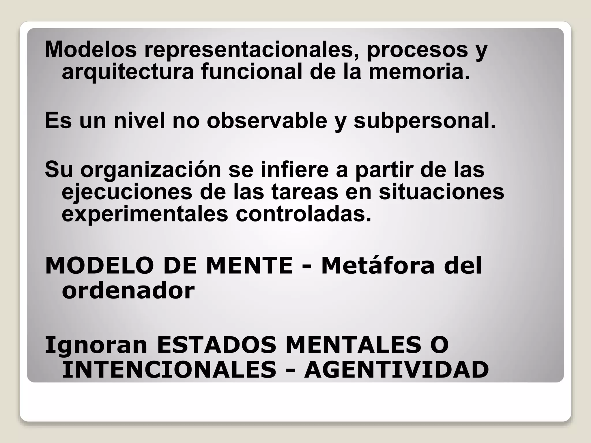 Psicologia cognitiva y significado | PPT