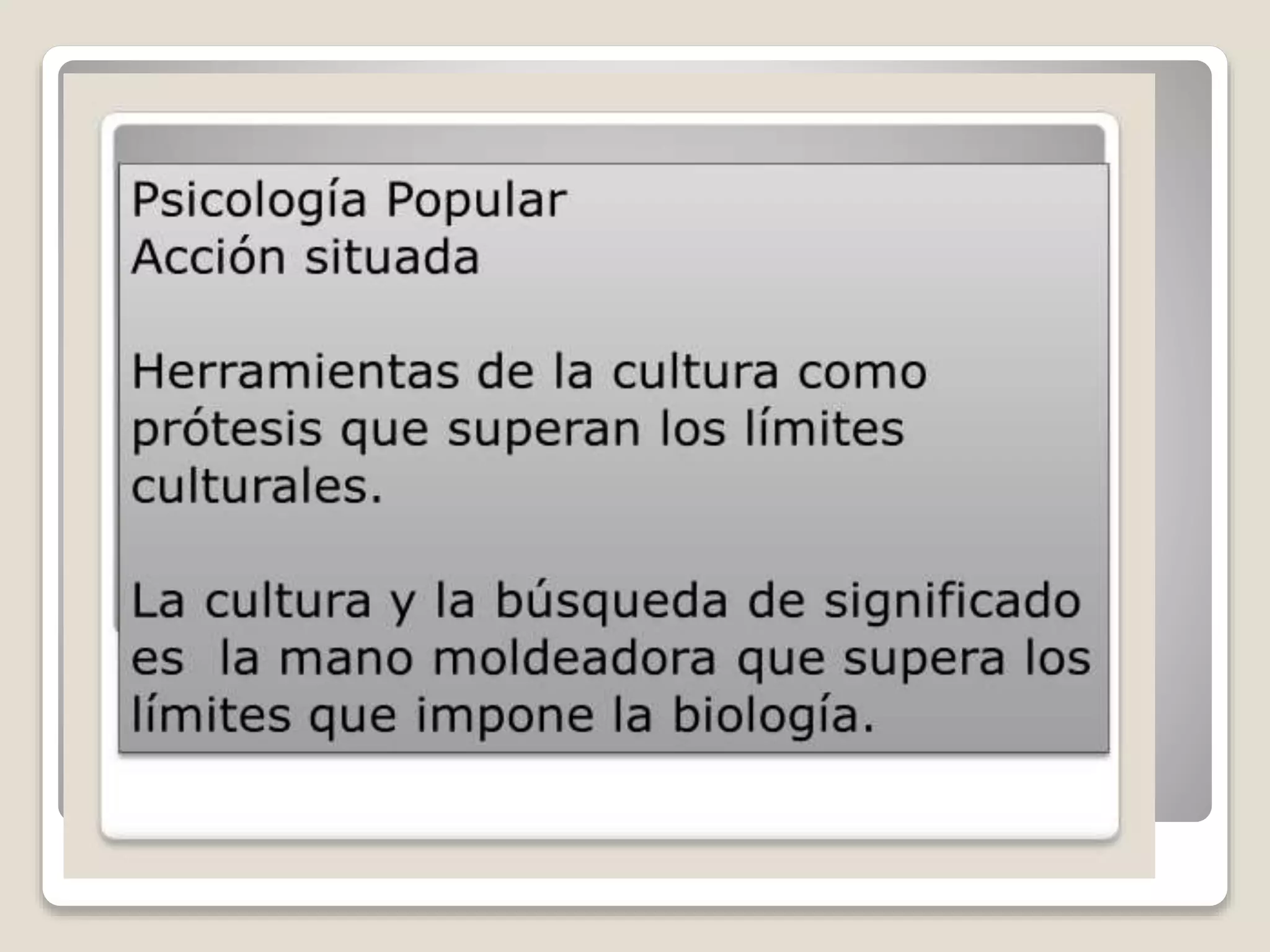 Psicologia cognitiva y significado | PPT