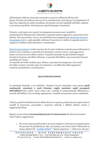 PSICOLOGIA DEI MATERIALI E DELL'ARCHITETTURA.docx | Interior Decorating ...