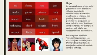 Psicologia del color en CREACION DE PERSONAJES | PPTX