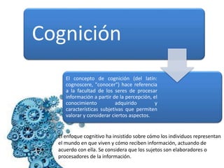 Psicologia de los procesos cognitivos | PPTX