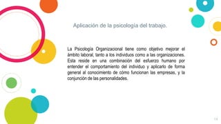 Psicologia en el trabajo | PPTX