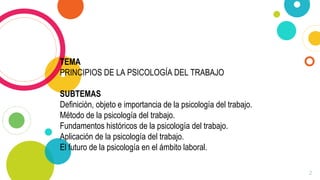 Psicologia en el trabajo | PPTX
