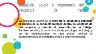 Psicologia en el trabajo | PPTX