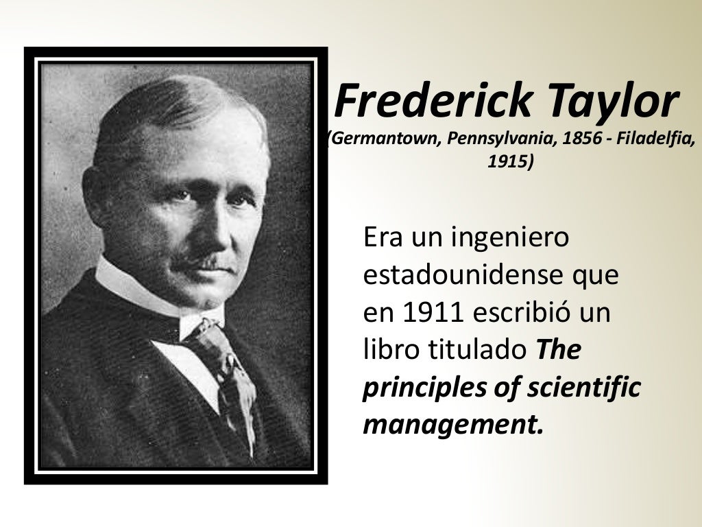Biografia De Frederick Taylor - LIBRAIN