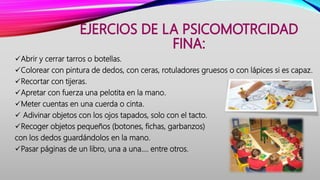 Desarrollo de Psicomotricidad en educación inicial | PPTX