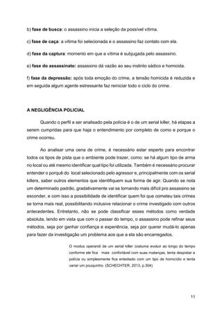 PSICOPATIA - SERIAL KILLERS AMERICANOS DOS ANOS 80: MODUS OPERANDIS | DOCX
