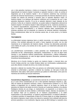 Psicosis maníaco depresiva o trastorno bipolar | DOC