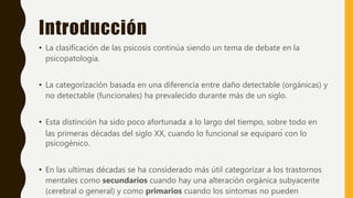 Psicosis secundarias | PPTX