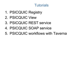 PSICQUIC tutorial | PPT