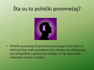Psihički poremećaji | PPTX