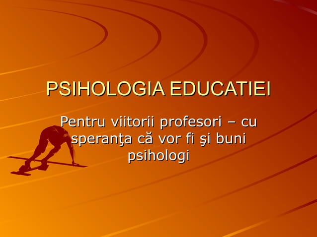 Psihologia Educatiei 2 3 | PPT