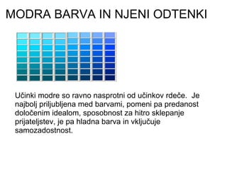 Psihologija barv | PPT