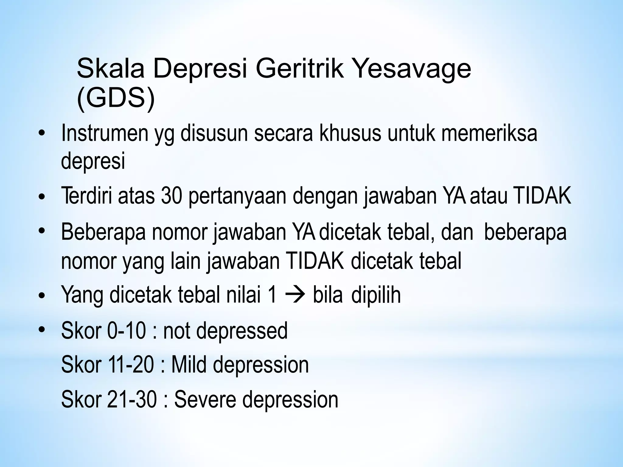 Pengkajian Psikologis gerontik | PPTX
