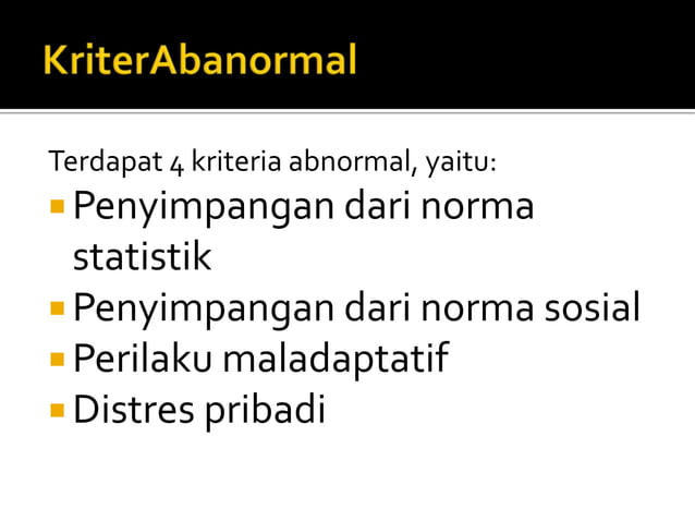 Psikologi abnormal dan metode terapi | PPSX