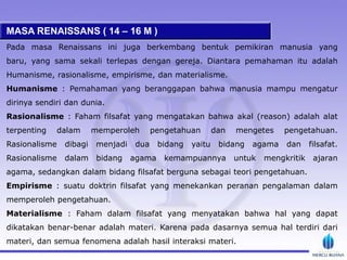 Psikologi dalm pandangan gereja dan masa renaissance | PPTX