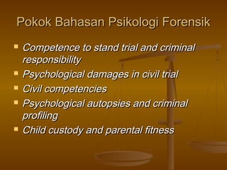 Psikologi forensik | PPT