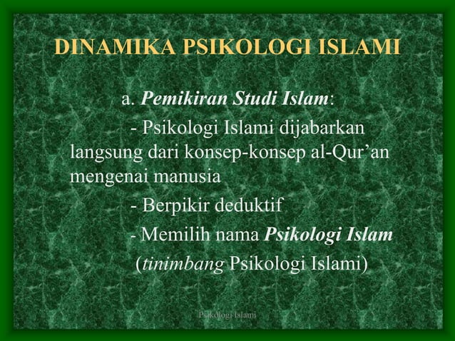 Struktur dan Dinamika Kepribadian Dalam Islam | PPT