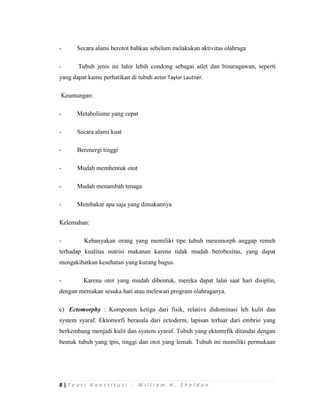 Psikologi konstitusi william herbert Sheldon | PDF