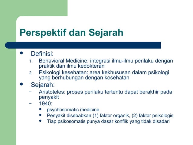 Psikologi Kesehatan Ppt