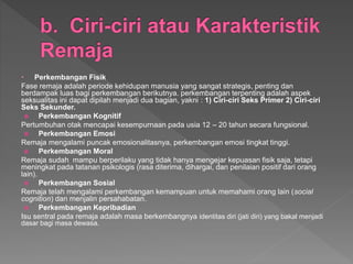 Psikologi remaja dan permasalahnnya | PPTX