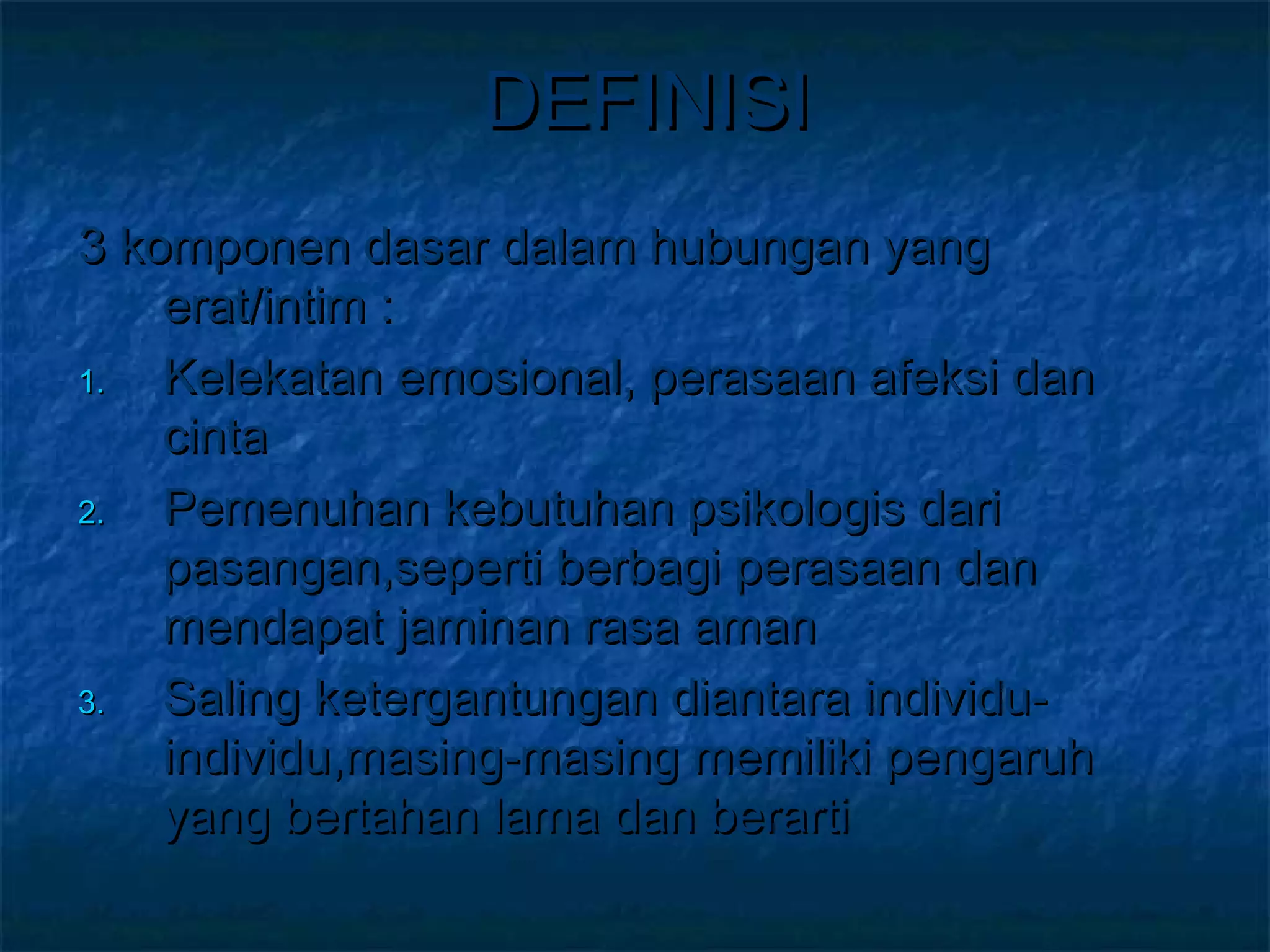 Psikologi sosial - intimate relationship | PPT